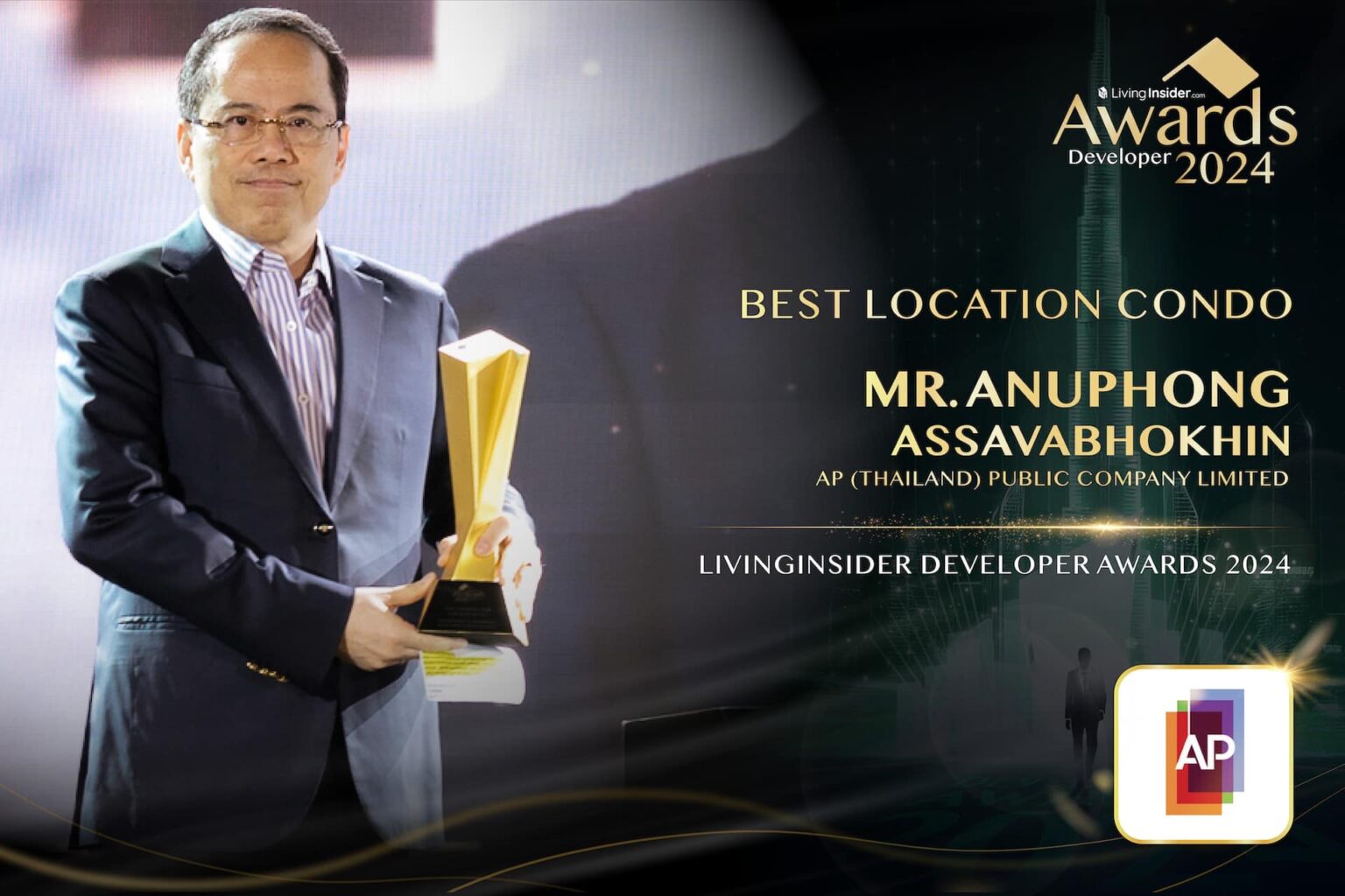 ‘CEO AP Thailand’ คว้ารางวัล Best Property CEO of The Year 2024 – รวม ...